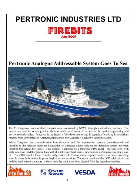 FIREBITS June 2007.pub - Pertronic Industries