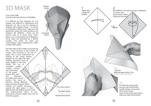3D mask - Eric Joisel
