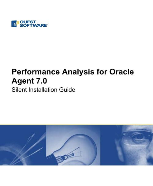 Performance Analysis For Oracle Silent Installation Quest Software 