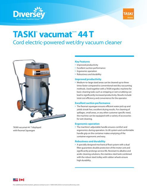 TASKI vacumat 44 T - TASKI Diversey