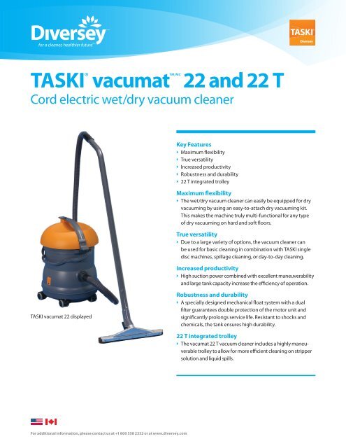 TASKI vacumat 22 and 22 T - Wood Wyant