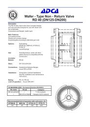 Wafer - Type Non - Return Valve RD 40 (DN15-DN100)