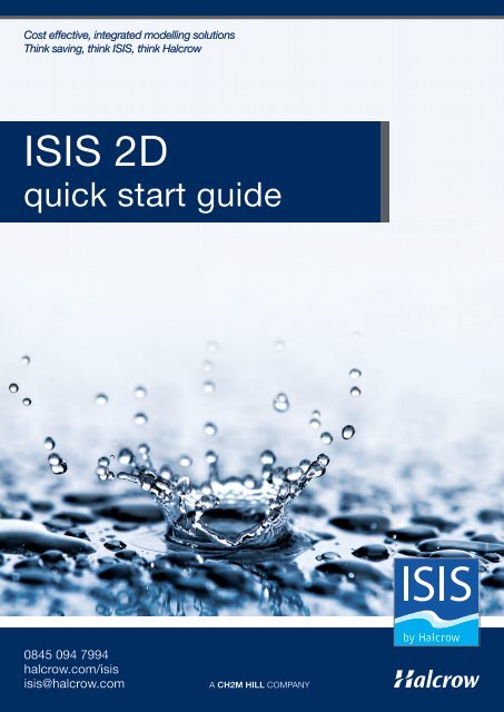 ISIS 2D Quick Start Guide - Halcrow
