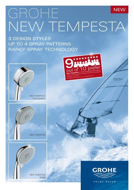 Grohe New Tempesta Brochure