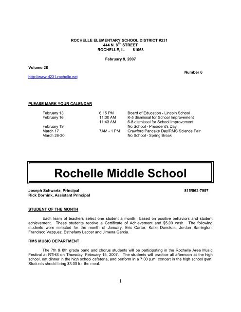 Rochelle Middle School - Rochelle Community Consolidated School ...
