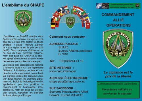L'emblème du SHAPE - ACO - NATO