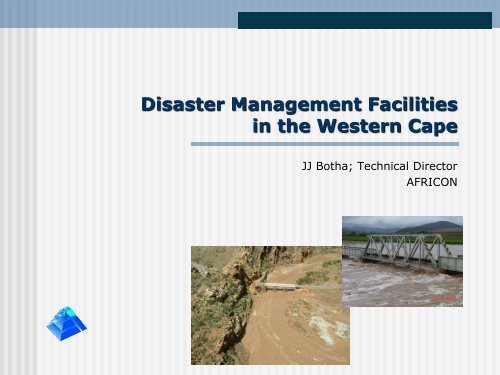Jacques Botha - Disaster Management Institute South Africa
