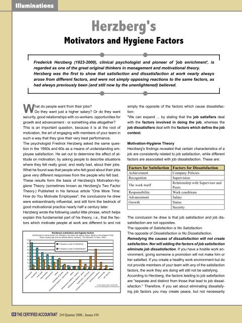 Herzberg's Motivators and Hygiene Factors - Lacpa.org.lb