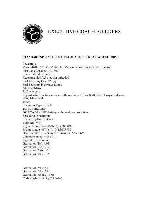EXECUTIVE COACH BUILDERS