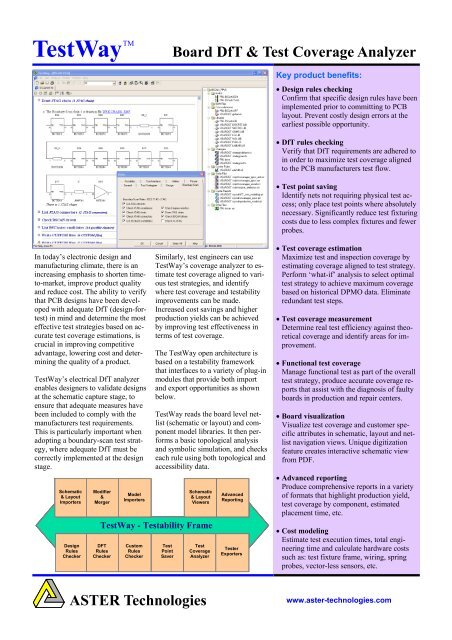 TestWay Brochure - ASTER Technologies