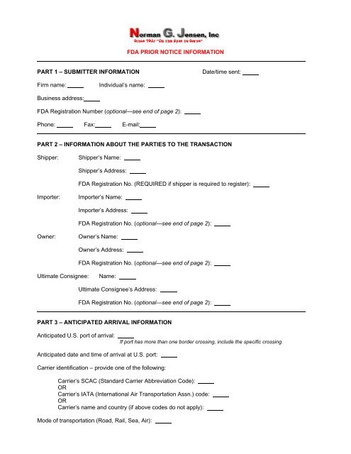 PN Form (PDf) - Norman G. Jensen