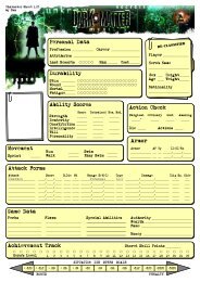 Ultimate Rifts Character Sheet by Stryker - RPG Sheets