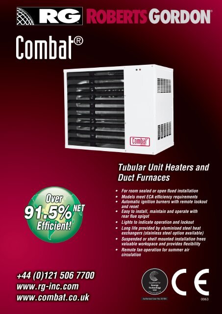 Tubular Unit Heaters - Roberts Gordon