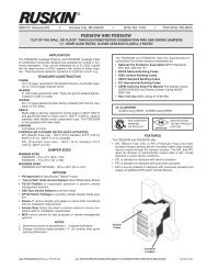 FSD36, FSD36LP COMBINATION FIRE AND ... - Ruskin Titus Gulf