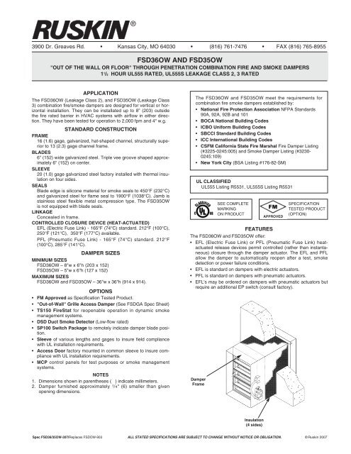 FSD36OW - Ruskin Titus Gulf