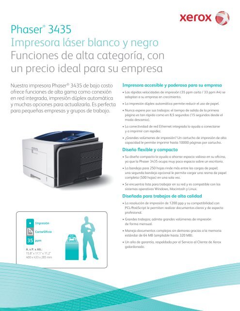 Phaser 3435 Brochure (PDF) - Xerox