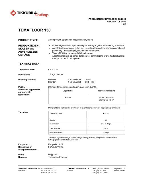 TEMAFLOOR 150 - Temaspeed