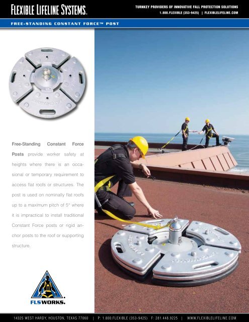 Freestanding Constant Force Post - Flexible Lifeline Systems