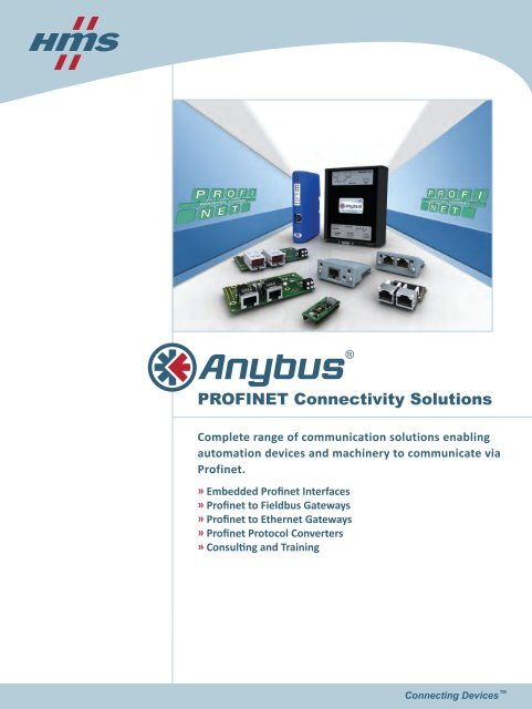 PROFINET Connectivity Solutions - HMS Industrial Networks GmbH