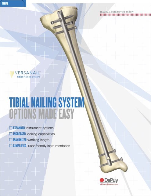VERSANAIL Tibial Nailing System Brochure - Biomet