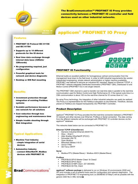 applicomÂ® PROFINET IO Proxy - ER-Soft