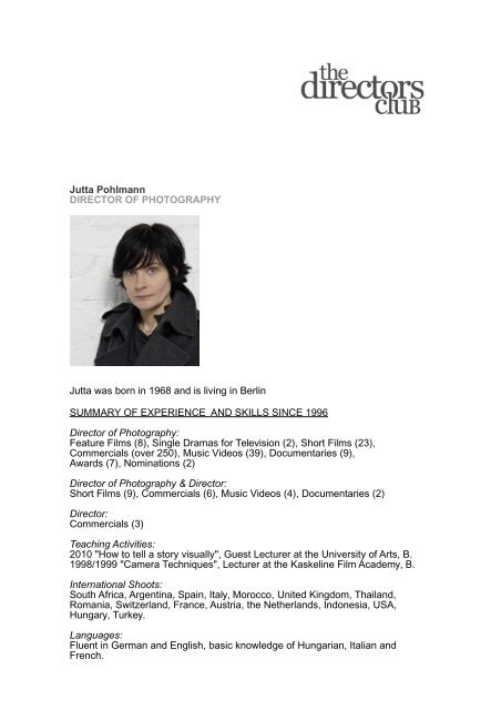 cinematography for directors pdf