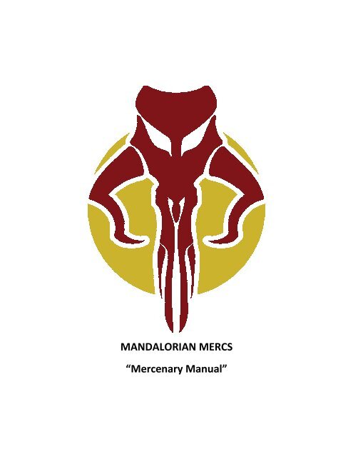 Mercs Member Handbook.pdf - Mandalorian Mercs