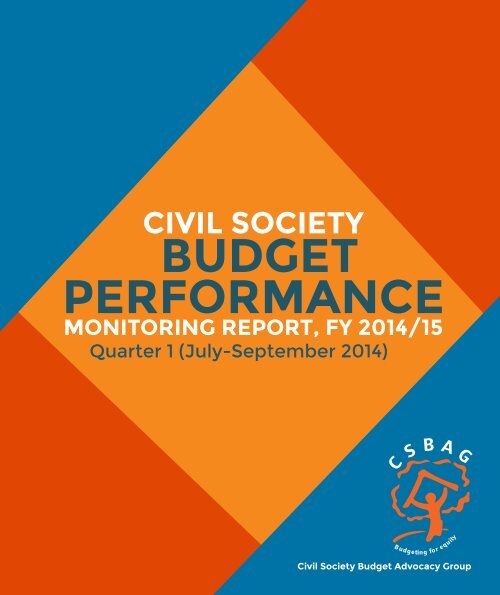 CSBAG Budget monitoring performance report FY2014-15