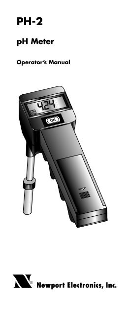 pH-2 - pH Meter Manual - NEWPORT