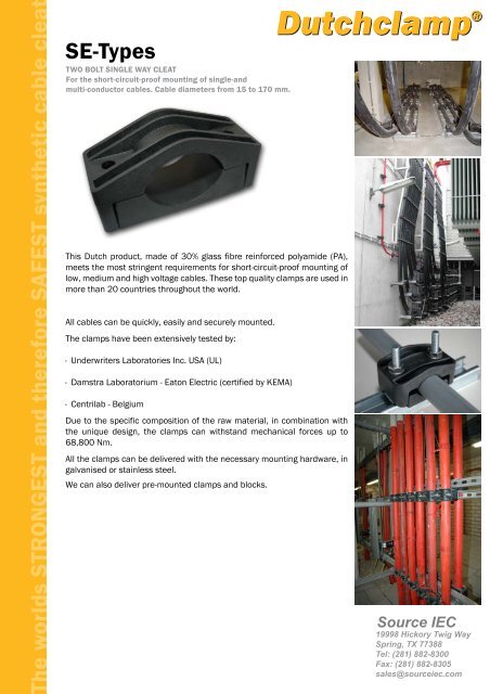 SE-Types-Dutchclamp-Cable-Cleats 3 - Source IEC