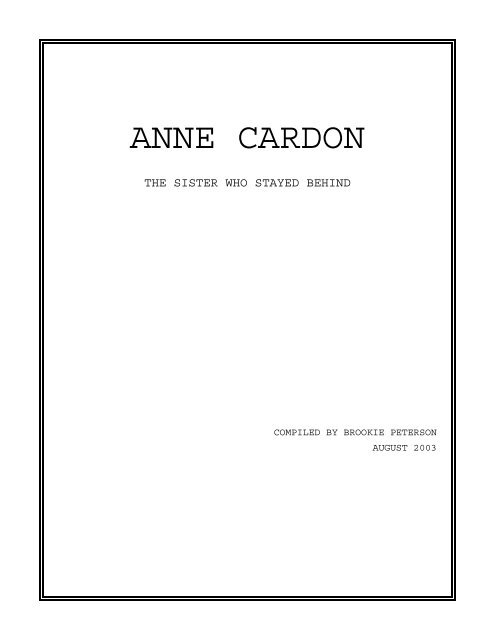 PDF format - Cardon Families Organization