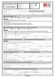Claim Form - HDFC Life