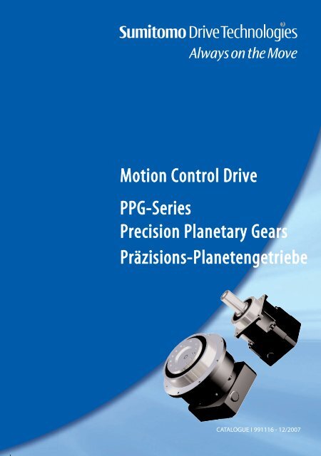 Motion Control Drive PPG-Series Precision Planetary Gears ...