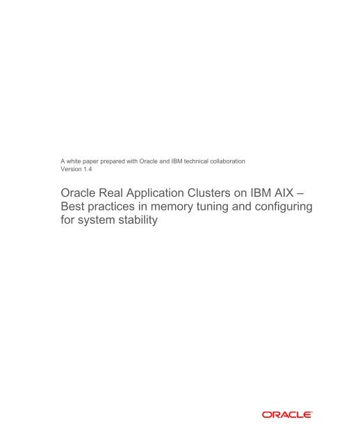 Oracle Real Application Clusters On Ibm Aix Best Practices For 9778