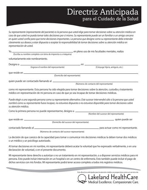 Directriz Anticipada