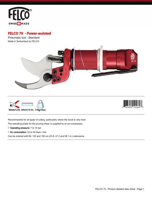 FELCO 70 - Power-assisted