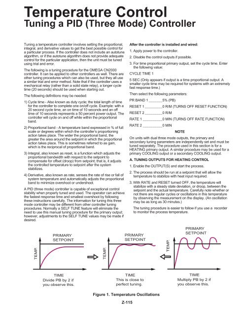 PID Controller Tuning PID Controller Tuning