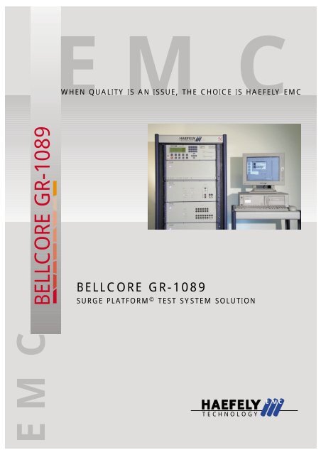 Bellcore GR-1089 Surge Platform © Test System ... - Haefely EMC