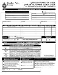 Criminal Records Check - Vulnerable Service Form - City of Miramichi