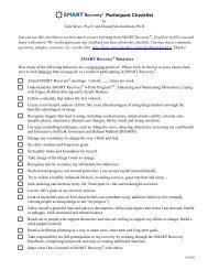 lifestyle balance pie worksheet - SMART Recovery