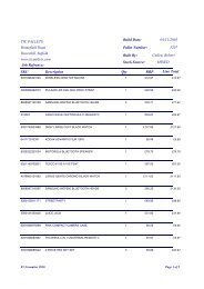 Purchase Order - TIC Pallets