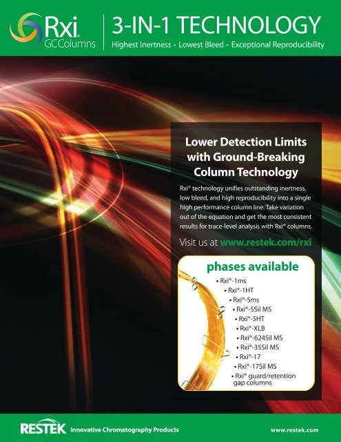 Rxi GC Columns