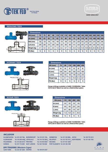 ® DUCTILE IRON FITTINGS