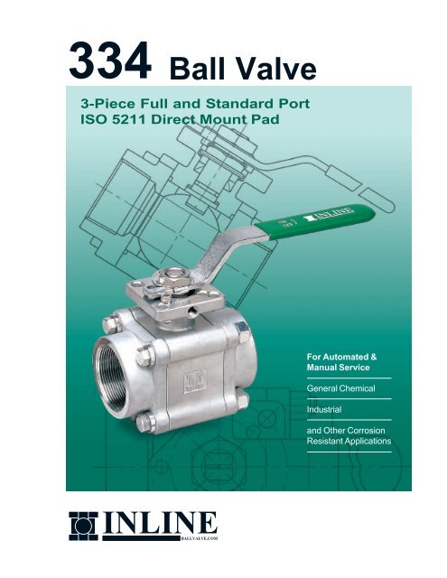 3-Piece Full and Standard Port ISO 5211 Direct Mount Pad - Duhig