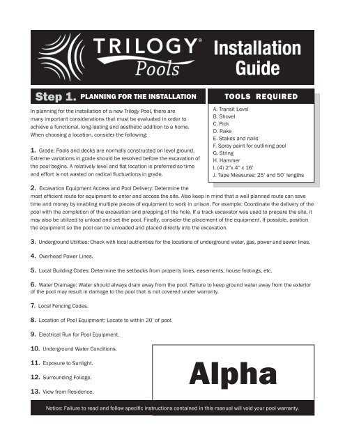 Alpha Installation Guide.indd - Dealer