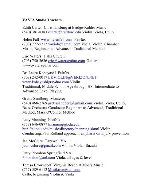 Edith Carter Christiansburg at Bridge-Kaldro Music ... - ReviseMySite