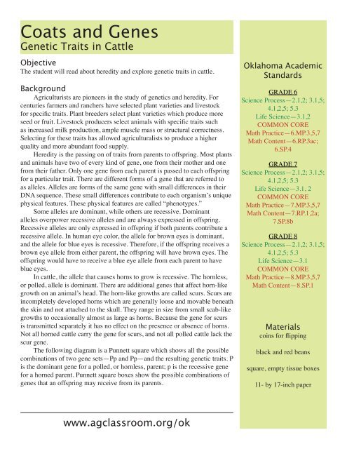 7th Grade Life Science Genetics