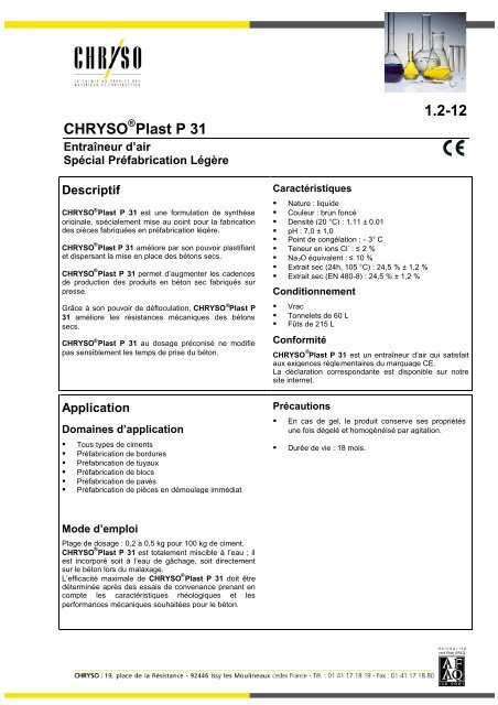 1.2-12 CHRYSO Plast P 31