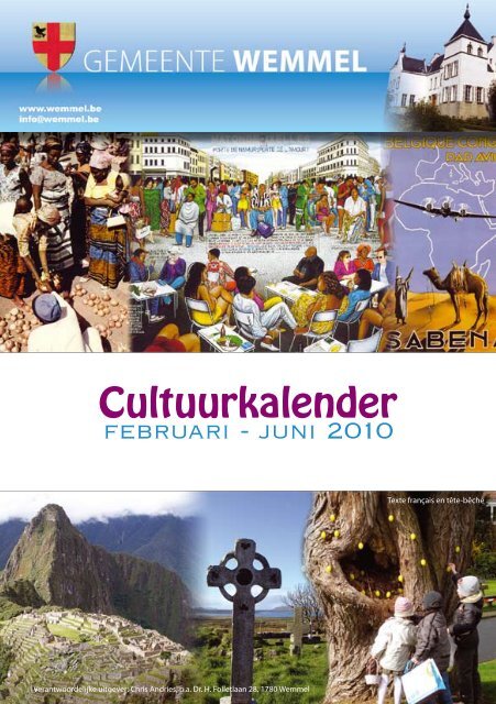 Cultuurkalender - De Gemeente Wemmel