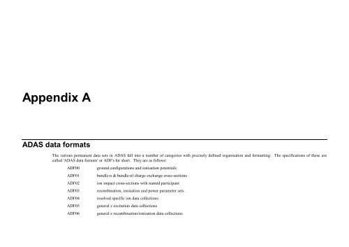 Introduction to ADAS Data formats